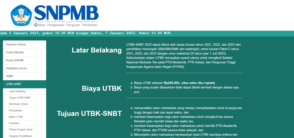 Syarat Daftar UTBK SNBT 2023 - Lampung Cerdas Artikel
